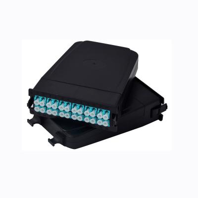 China 12core 24core MPO Cassette Module with High-density Modular Design and Pre-terminated Cassette for Fiber Optic Patch Panels for sale