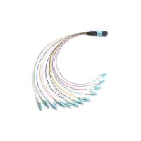 China 12F MTP-LC Fiber Optic MPO Breakout Cable with 0.9mm Diameter and Low Insertion Loss ≤ 0.3dB for Customizable Length Applications for sale