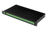 China 1U 19'' Rack Type PLC Fiber Optic Splitter with 1x32 Split Ratio and SC Connector for High Stability for sale