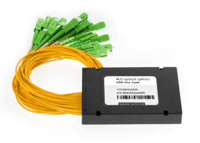 China Custom 1x16 Channel PLC Fiber Optic Splitter with SC/APC Connector in ABS Box Type for sale