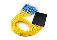 China 1 In 32 Out PLC Fiber Optic Splitter ABS Box Type with SC/PC Connector for High Channel Counts for sale