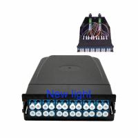 China FTTX Optical Fiber MPO Cassette Module with 12 Fibers MPO-LC Connector and Corning Fiber Optic Cable for sale