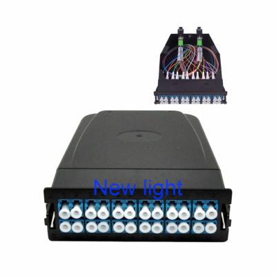 China FTTX Optical Fiber MPO Cassette Module with 12 Fibers MPO-LC Connector and Corning Fiber Optic Cable for sale