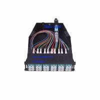 China FTTX Optical Fiber MPO/MTP Cassette 1RU Terminal Box with Corning ClearCurve® Fiber and 96 LC Fibers Patch Panel for sale