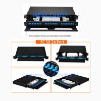 China Rack Mount Multimode Fiber Optic Patch Panel for sale
