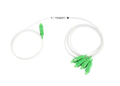 China 1x4 Mini Type PLC Fiber Optic Splitter with SC/APC Connector for FTTX Systems and LAN Networks for sale