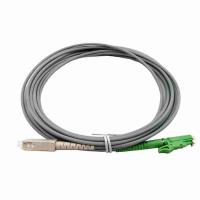 China E2000 to SC FC Armored Fiber Optic Patch Cord Green Color Stainless Steel Cable for sale