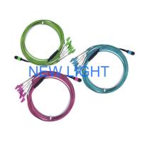 China 24 Fiber MPO MTP Breakout Cable with OM4 Multimode and LSZH Material for High-Density Data Centers for sale
