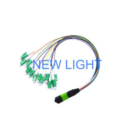 China PVC LSZH Material MPO MTP Cable Custom Length 12 Fibers Fiber Optic Patch Cord for sale