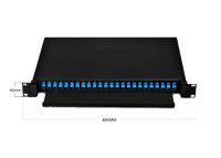 China 19 Inch Slide-out Drawer Fiber Optic Patch Panel with 12/24/48/72/96 Fiber Capacity for Data Centers for sale