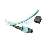 China Female MTP to LC 8 Strand OM3 50uM Plenum MTP Breakout Cable for High-Speed Data Transmission for sale