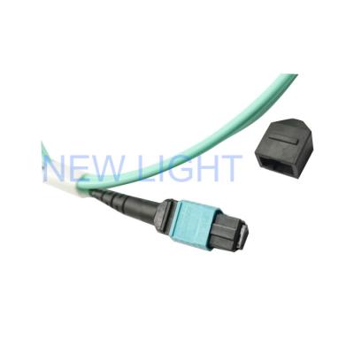China Female MTP to LC 8 Strand OM3 50uM Plenum MTP Breakout Cable for High-Speed Data Transmission for sale