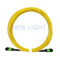China 2m (6ft) 24 Core Single Mode MPO Female Connector Jumper Fiber Optic Cable for sale