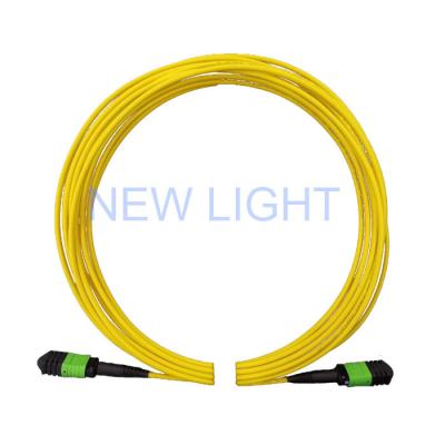 China 2m (6ft) 24 Core Single Mode MPO Female Connector Jumper Fiber Optic Cable for sale