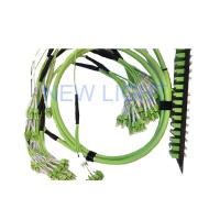 China 12 Core Female MPO to LC Fanout Fiber Optic Patch Cord with 3.0mm Diameter MPO MTP Cable for sale