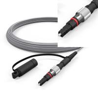 China Waterproof IP67/IP68 Single Mode Armored Fiber Optic Patch Cord for Outdoor Applications for sale