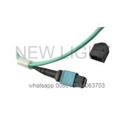 China 12 Core OM4 MPO MTP Fiber Optic Cable with Duplex LC Connector for High-Density Networks for sale