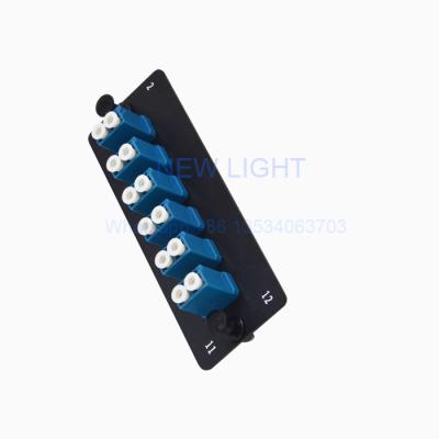 China 1U 19 Inch Rack Mount Fiber Optic Patch Panel with LGX Adapter Plates and Slide-Out Drawer Enclosure for sale