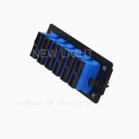 China 19 Inch Rack Mount Fiber Optic Patch Panel with LC SC 6/12 Port Adapter Plates and Slide-Out Drawer Enclosure for sale