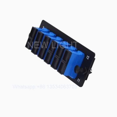 China 19 Inch Rack Mount Fiber Optic Patch Panel with LC SC 6/12 Port Adapter Plates and Slide-Out Drawer Enclosure for sale