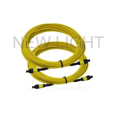 China 3.0 mm MPO MTP Cable 12 Core Single Mode Fiber Optic Cable for 40GBase-SR4 and 100GBase-SR4 Applications for sale