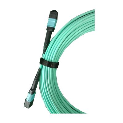 China OM4 12 Core MPO MTP Cable for 40/100 G High-Speed Fiber Optic Patch Cord for sale