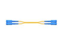China 40G Data Transmission SC Fiber Optic Patch Cord Duplex Single Mode 1310 / 1550nm with G657A1 Fiber Cable for sale
