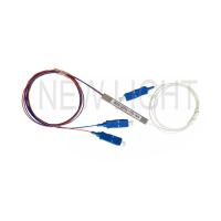 China FTTH 1x2 1x4 1x8 1x16 Fiber Optic PLC Splitter with SC UPC/APC Connector and Stainless Steel Tube for sale