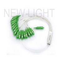 China SC/APC Connector Singlemode 900μm Fiber 1x2 Blockless PLC Splitter with Low Insertion Loss and Compact Design for sale