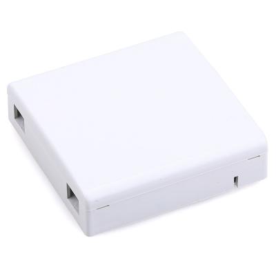 China 2 Fiber Capacity Wall Mountable FTTH Termination Box with ABS/PC Material for Indoor Use for sale