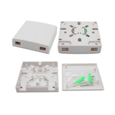 China 2 Port Waterproof FTTH Termination Box Wall Mountable SC Optical Fiber Termination Box for sale