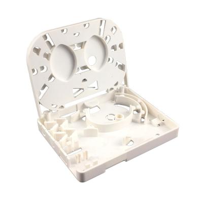 China 4 Port PC+ABS Mini Fiber Optic Termination Box Wall Mountable FTTH Distribution Box for sale