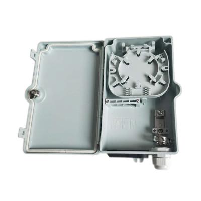 China Waterproof 4 Core Fiber Optic Distribution Box Wall Mountable FTTH Termination Box for sale