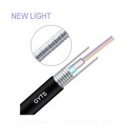 China Armored Fiber Optic Cable GYTS GYTA with LSZH Outer Jacket Waterproof and Crush Resistance for Aerial Use for sale
