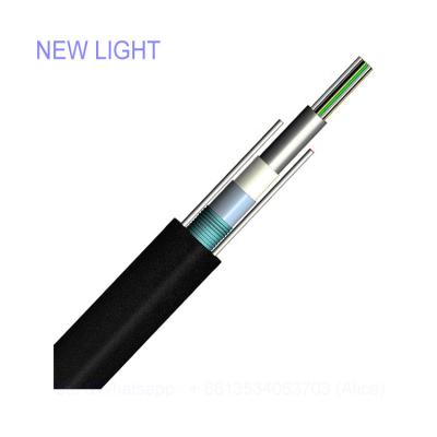 China GYXTW Outdoor Fiber Optic Cable with Steel Wire Strength and LSZH Jacket for Aerial Applications for sale