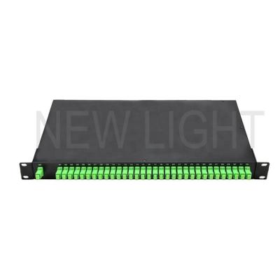 China SC/APC Connector PLC Splitter with 1x32 Split Ratio and Stainless Steel Tube for FTTH Networks for sale