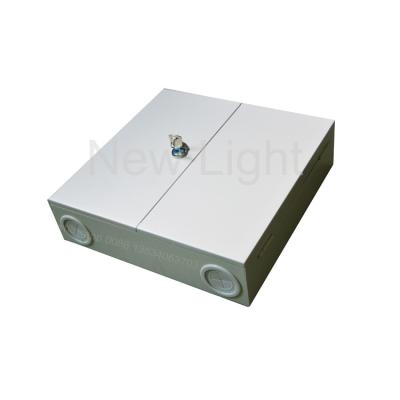 China 12/24 Fiber Indoor Wall-Mount Fiber Optic Distribution Box with Cold-Roll Steel Enclosure for sale