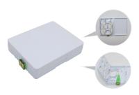 China SC Simplex Fiber Optic Patch Panel - Wall Mountable Plastic Fiber Terminal Box for Cable Management for sale