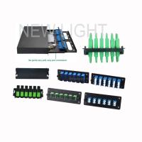 China 1U 2U 3U 4U LGX Fiber Optic Patch Panel with 12 Fiber Capacity Rack Mountable and Slide-out Tray for Easy Access for sale