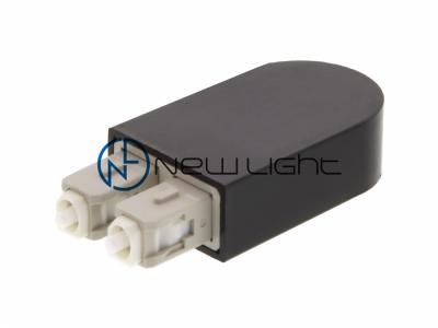 China SC PC Fiber Optic Loopback with Beige Square Connector for Low Insertion Loss and High Return Loss Testing for sale