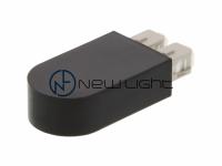 China Black Housing SC Ethernet Loopback Plug with Duplex Fiber Count and SC to SC Connector for Low Insertion Loss Testing for sale