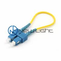 China G657A2 Single Mode Yellow Fiber Optic Loopback Cable for High-Performance Communications for sale