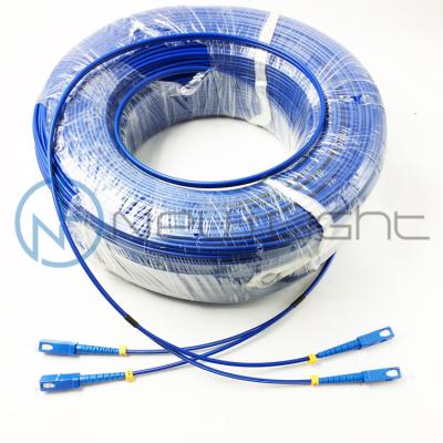 China 50M Anti-Rat Bit Armoured Single Mode G652D Optical Fiber Patch Cord for FTTH Network for sale