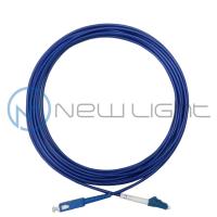 China SC APC to LC Anti-Rat Metal Steel Fiber Optic Patch Cord with G652D Core Armored Cable for sale