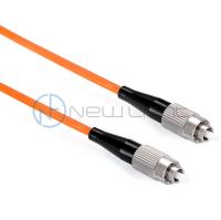 China FC PC Polishing 850um Wavelength MM Simplex Optical Fiber Patch Cord with 3.0mm Black Boot for sale