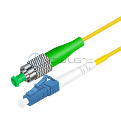 China FC to LC 9/125um Fiber Optic Patch Cord with ≤0.1dB Insertion Loss for Communication Test Equipment for sale
