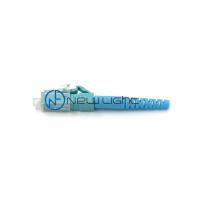 China OM3 OM4 Aqua LC 0.9mm 3.0mm Fiber Optic Connector with Low Insertion Loss for High Performance Networks for sale