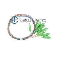China 12 Color 0.9mm Diameter Low Insertion Loss Fiber Optic Pigtail for Reliable Optical Connectivity for sale