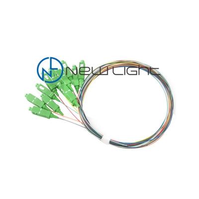 China 0.9mm 12 Cores LSZH Jacket Fiber Optic Pigtail and Fiber Jumper Cable for High-Performance Networks for sale