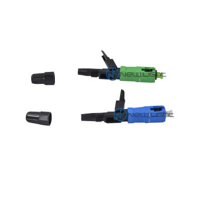 China 0.3dB Insertion Loss Pre-Stubbed 2.0mm FTTH Fiber Quick Connector with >90N Tensile Strength for sale